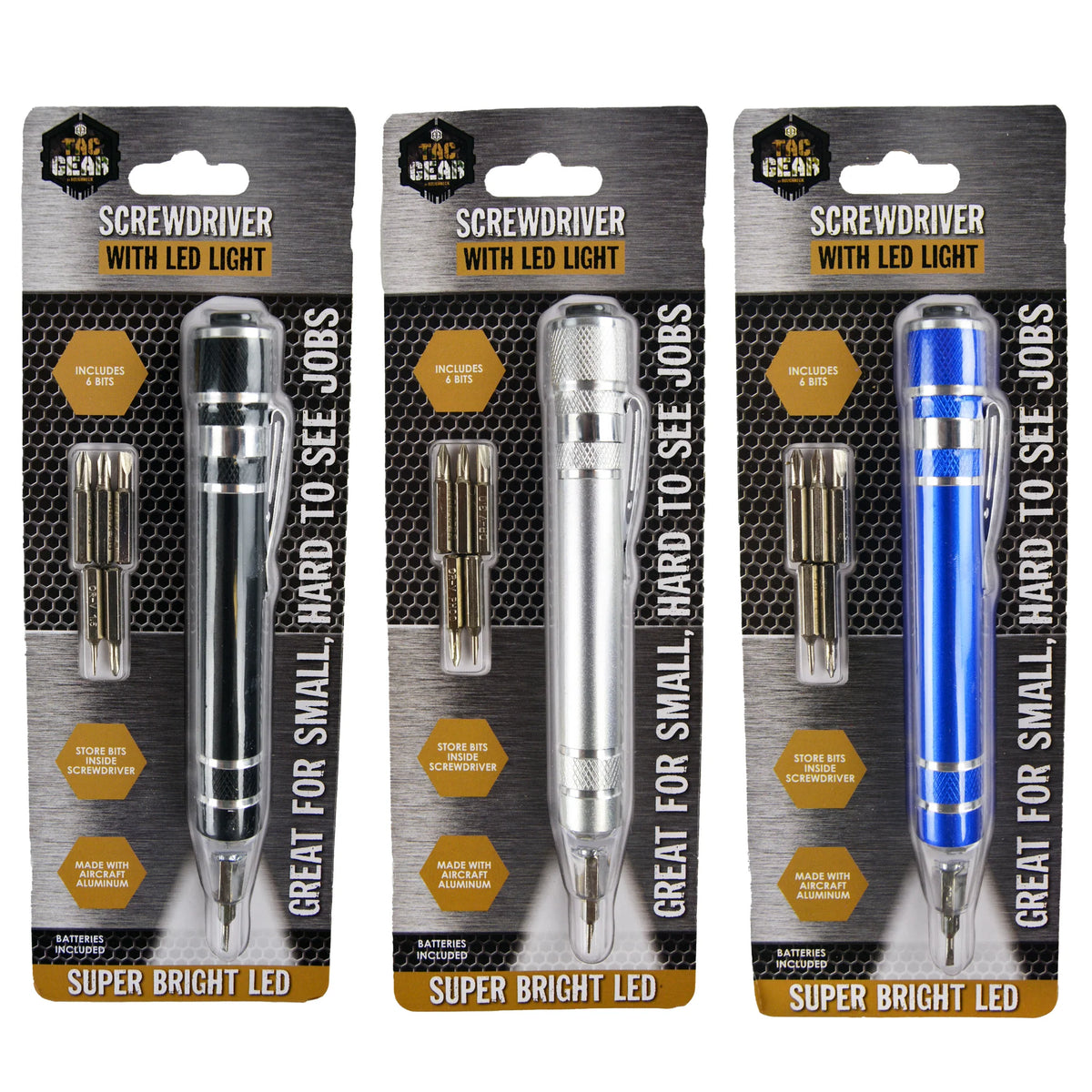 Roughneck 6-Piece Screwdriver Tool w/ LED Light – Outlet Express